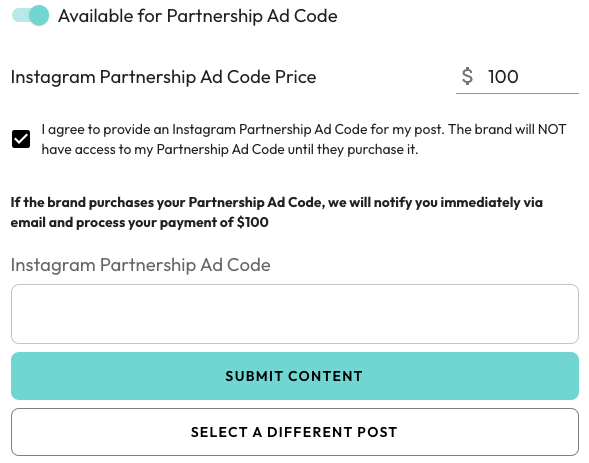 How to Get a Partnership Ad Code on Instagram (Brands & Creators)
